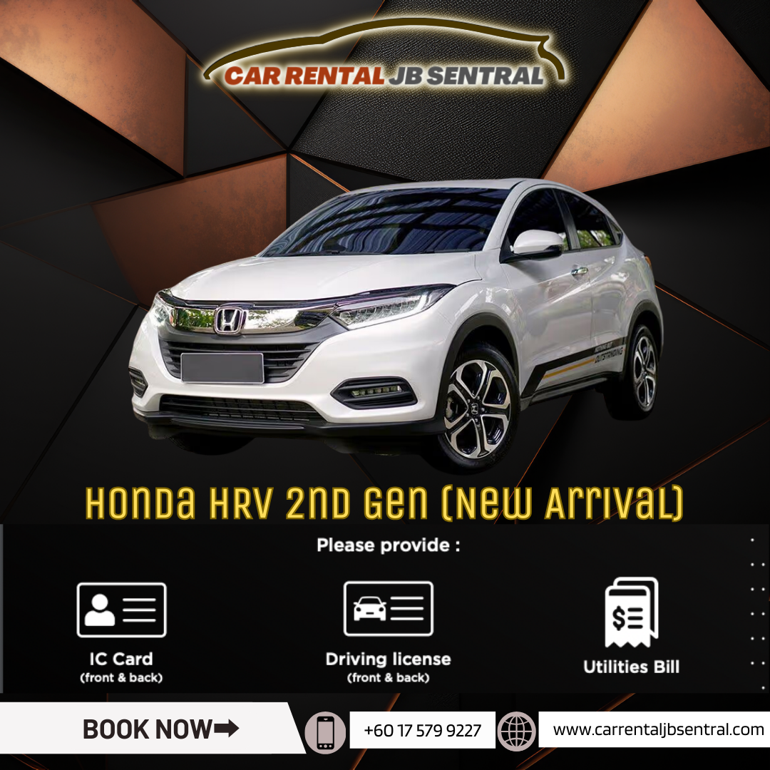 HRV 2nd Gen - Car Rental JB Sentral
